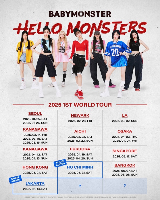 Siap Kembali, BABYMONSTER Bakal Gelar Konser di Jakarta Juni Ini
